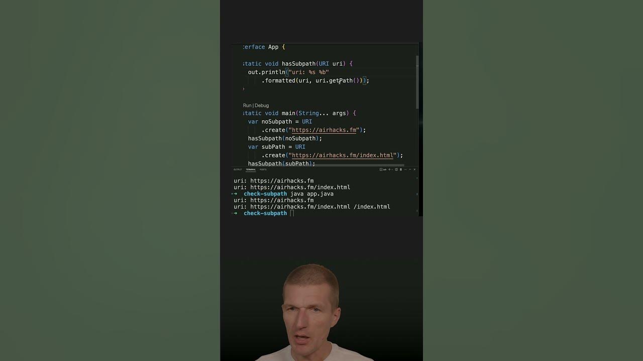 How To Detect A Subpath In An Uri Java Shorts Coding Airhacks Youtube