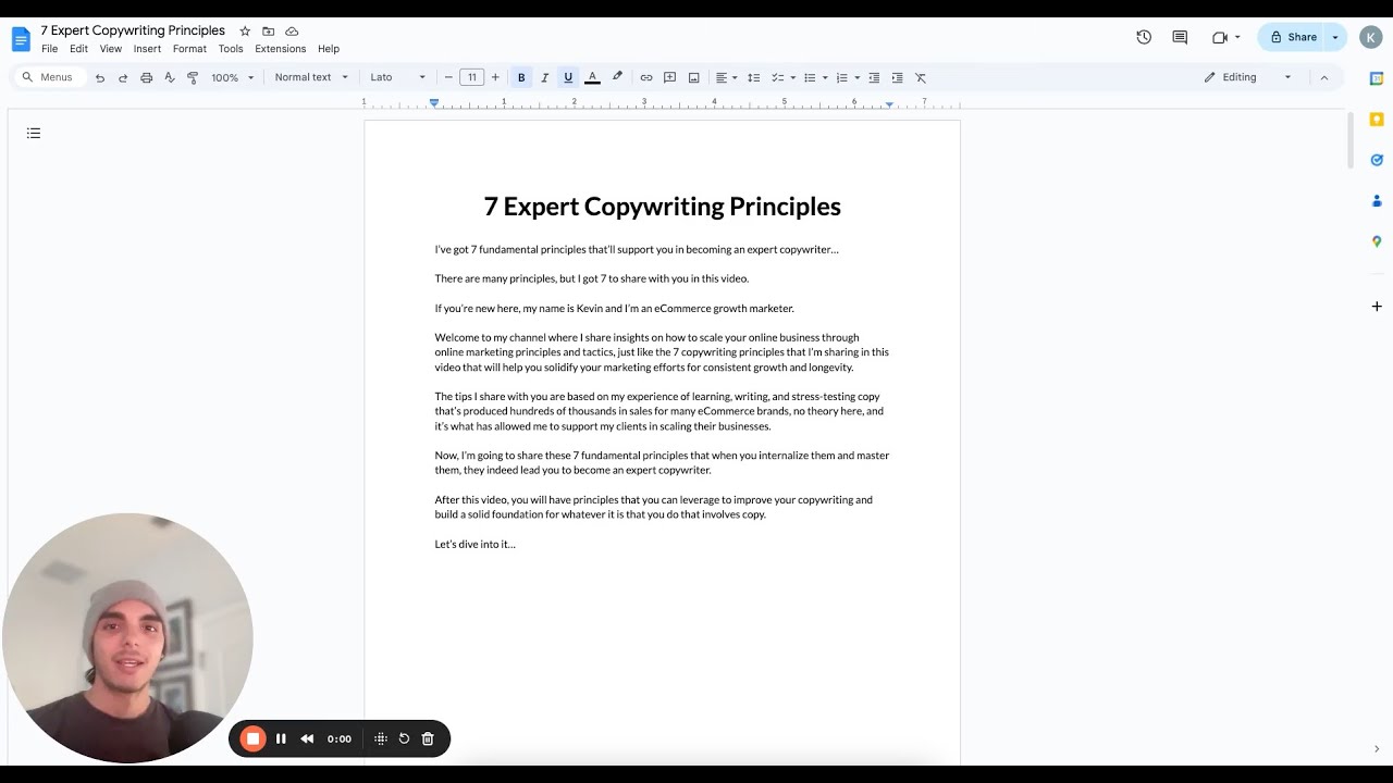 7 Expert Copywriting Principles - YouTube