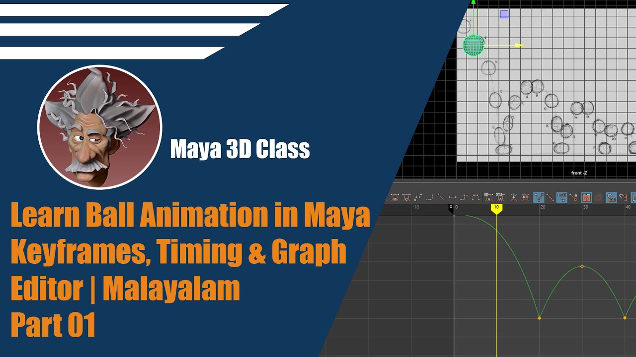 Learn Ball Animation in Maya | Keyframes, Timing & Graph Editor ...