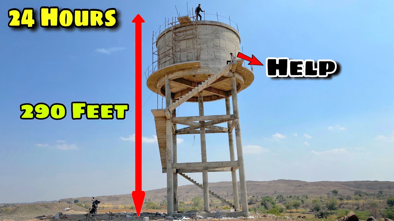 24 Hours on Water Tank - What is Inside Big Water Tank 😱 - YouTube