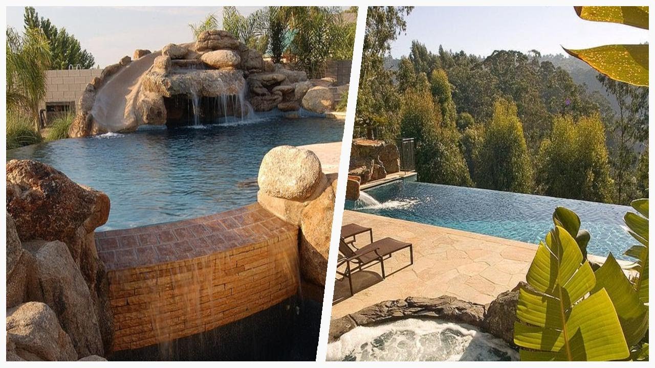 75 Stamped Concrete Infinity Pool Design Ideas You'll Love 😊 - YouTube