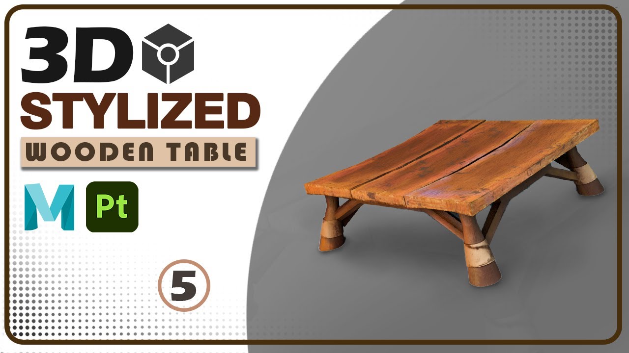 Create a 3D Stylized Wooden Gaming Table part 5 | #3d #model #vfx # ...