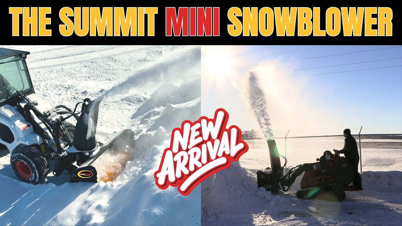 The ALL NEW Summit Mini Snowblower in action - YouTube