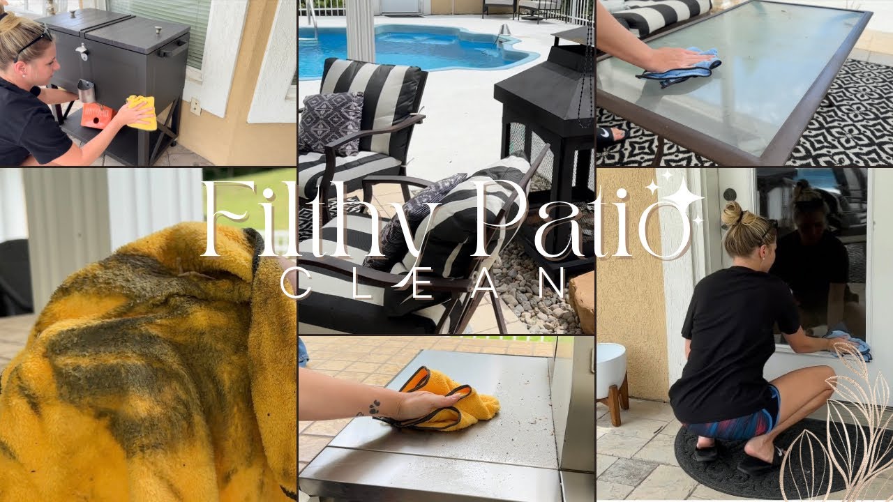 Clean My Filthy Patio With Me / Disgustingly Dirty - YouTube