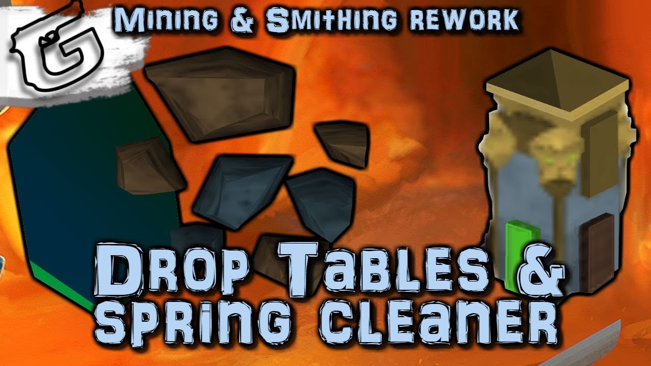 Drop tables & Spring cleaner changes - Mining & Smithing rework - YouTube