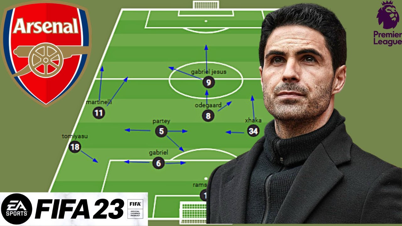 FIFA 23: BEST NEW ARSENAL FORMATION AND TACTICS (EPL MATCH DAY 9 ...