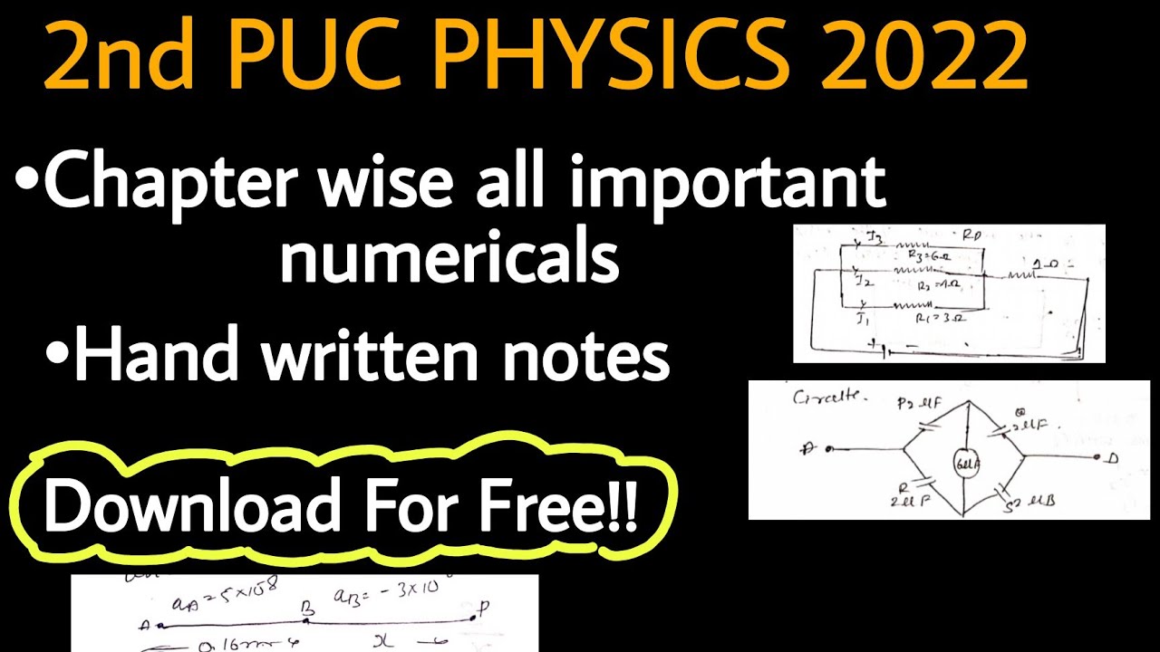 PHYSICS CHAPTER WISE NUMERICALS| PHYSICS PASSING PACKAGE|HOW TO SOLVE ...