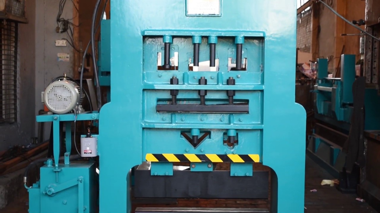 Heavy duty multipurpose cutting press#iron worker#fast production in ...