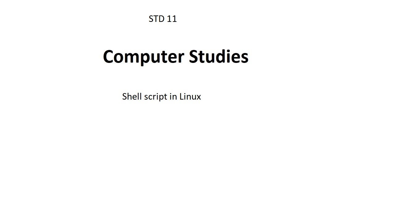 Shell Script in Linux - YouTube