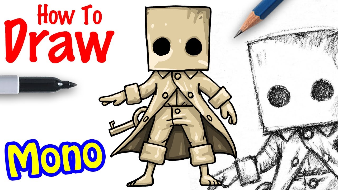 How to Draw Mono | Little Nightmares 2 - YouTube