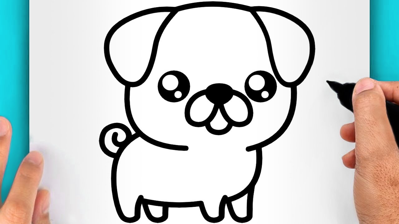 DISEGNI FACILI! COME DISEGNARE UN CANE KAWAII (VIDEO DI DISEGNI) - YouTube