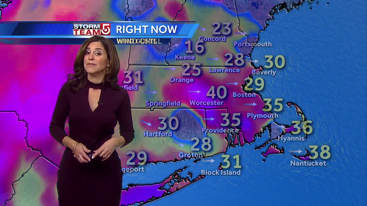 Cold, windy day: Cindy's latest forecast - YouTube
