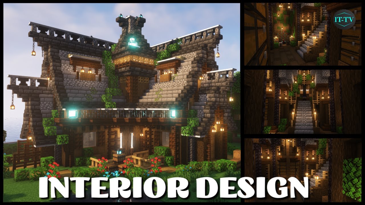 Epic Medieval Fantasy Mansion Build - Step by Step Minecraft Tutorial ...