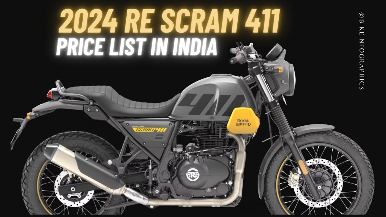 2024 Royal Enfield Scram 411 Price List (All Colors) - YouTube