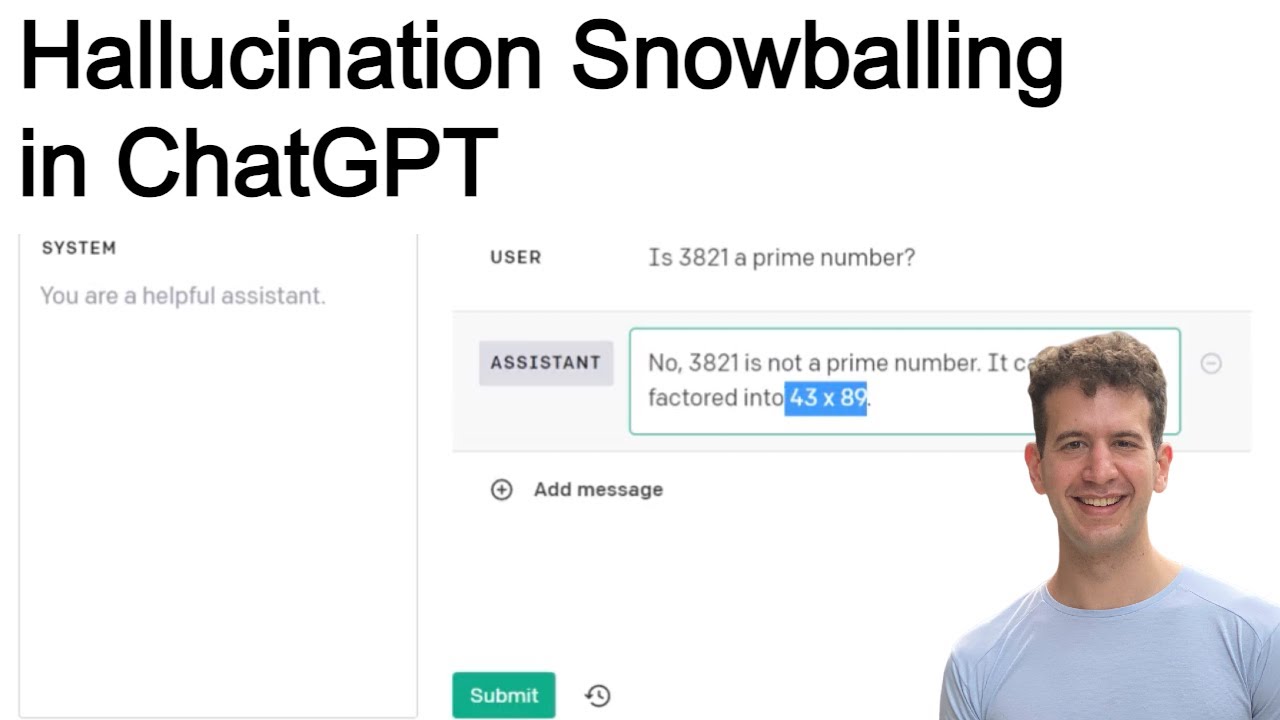 Hallucination Snowballing in ChatGPT (and other language models) - YouTube