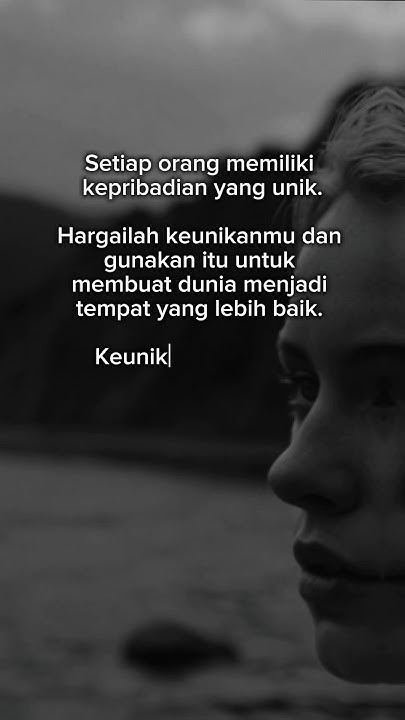 Setiap orang memiliki kepribadian yang unik. - YouTube