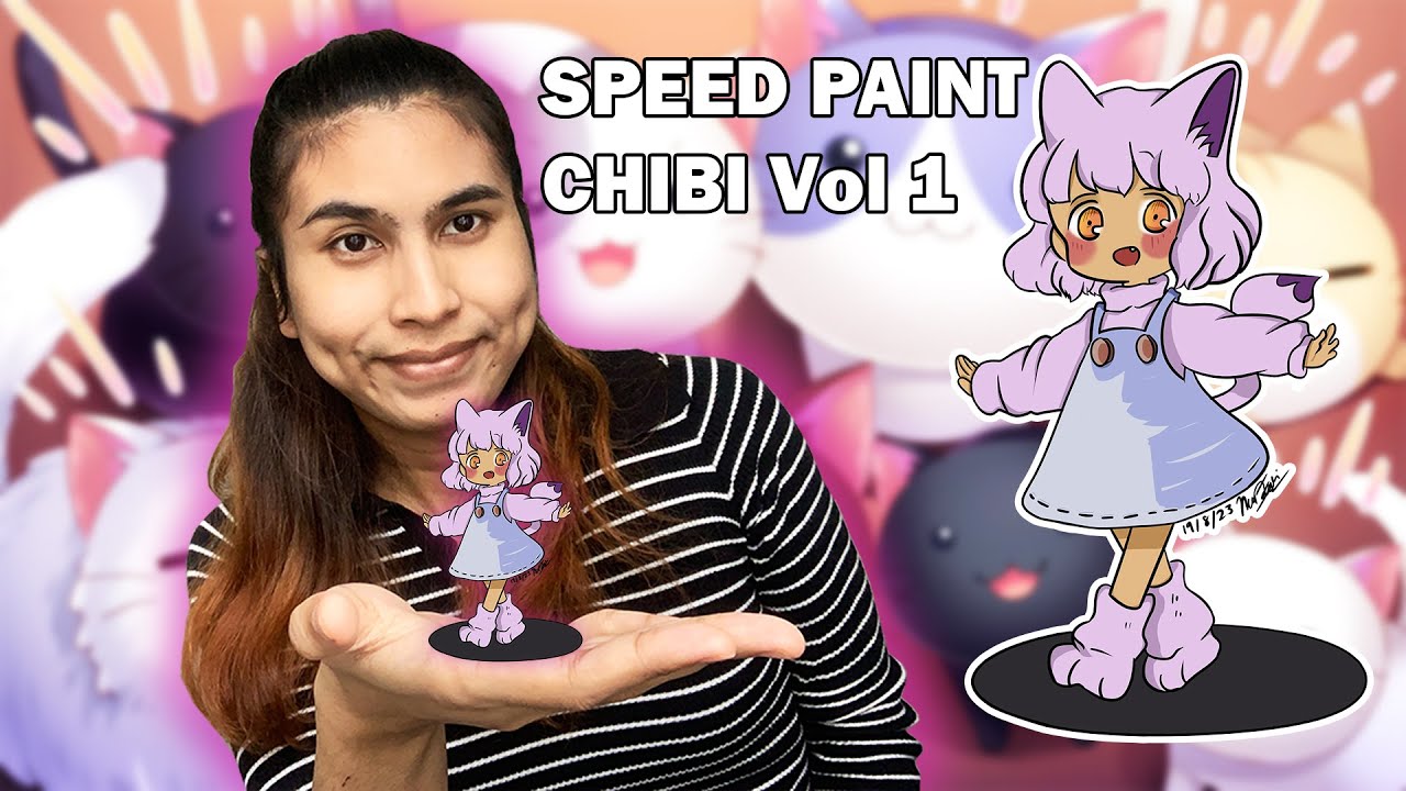 Speed Paint Anime Chibi Vol 1. - YouTube