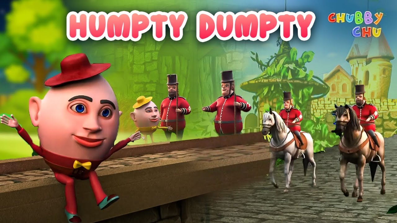 Humpty Dumpty Nursery Rhyme | 3D Animation English Rhymes for children ...