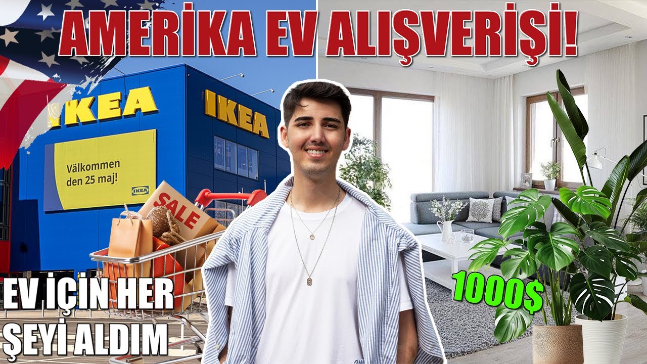 AMERİKA’DA 1000$ LIK EV ALIŞVERİŞİ! 🇺🇸 IKEA, Walmart, Aldi, Home Depot, Kurulum, Amerika’da ...