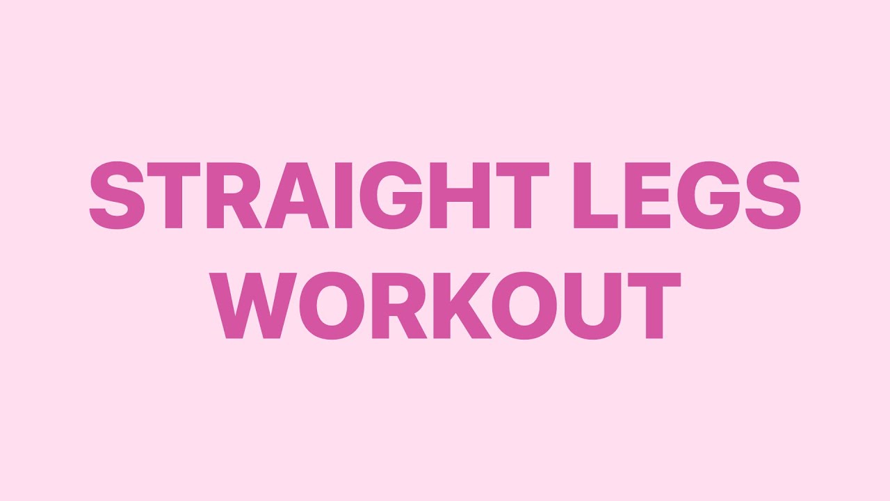 3MIN STRAIGHT LEGS WORKOUT//HOW TO GET STRAIGHT LEGS//EXERCISES FOR ...