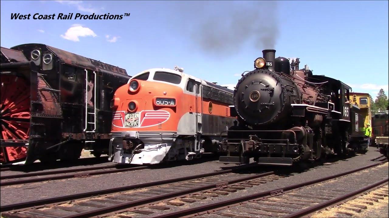 [HD] WP 165 at the Western Pacific Railroad Museum in Portola, CA (07/02/22) - YouTube