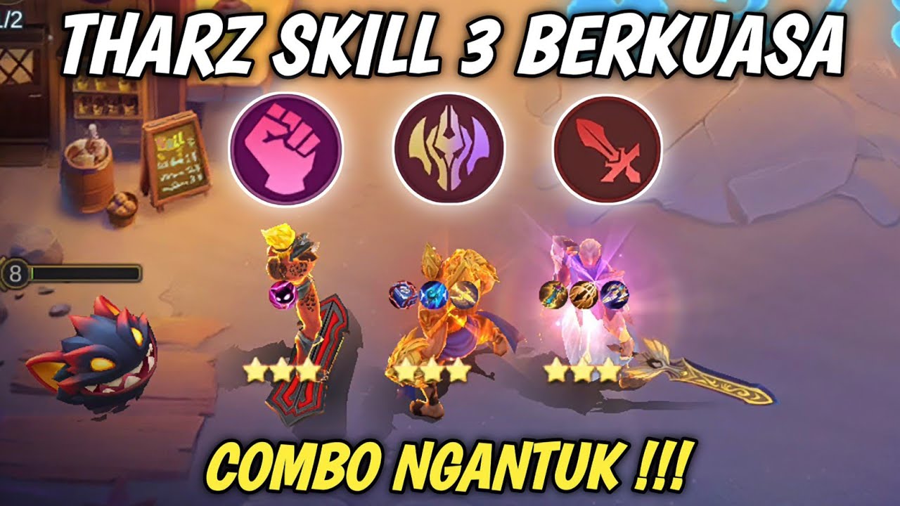 TUTORIAL THARZ SKILL 3 !!! COMBO MAGER Magic Chess Mobile Legends Bang ...