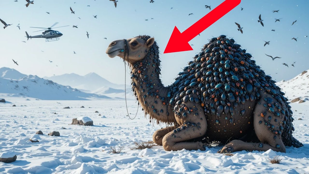Camel caught by insects and parasites that rescued the patient's rescue ...