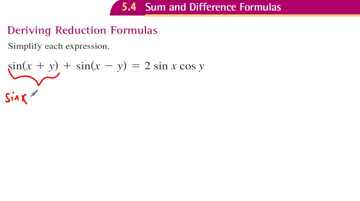 Deriving Reduction Formulas Ex 2 - YouTube