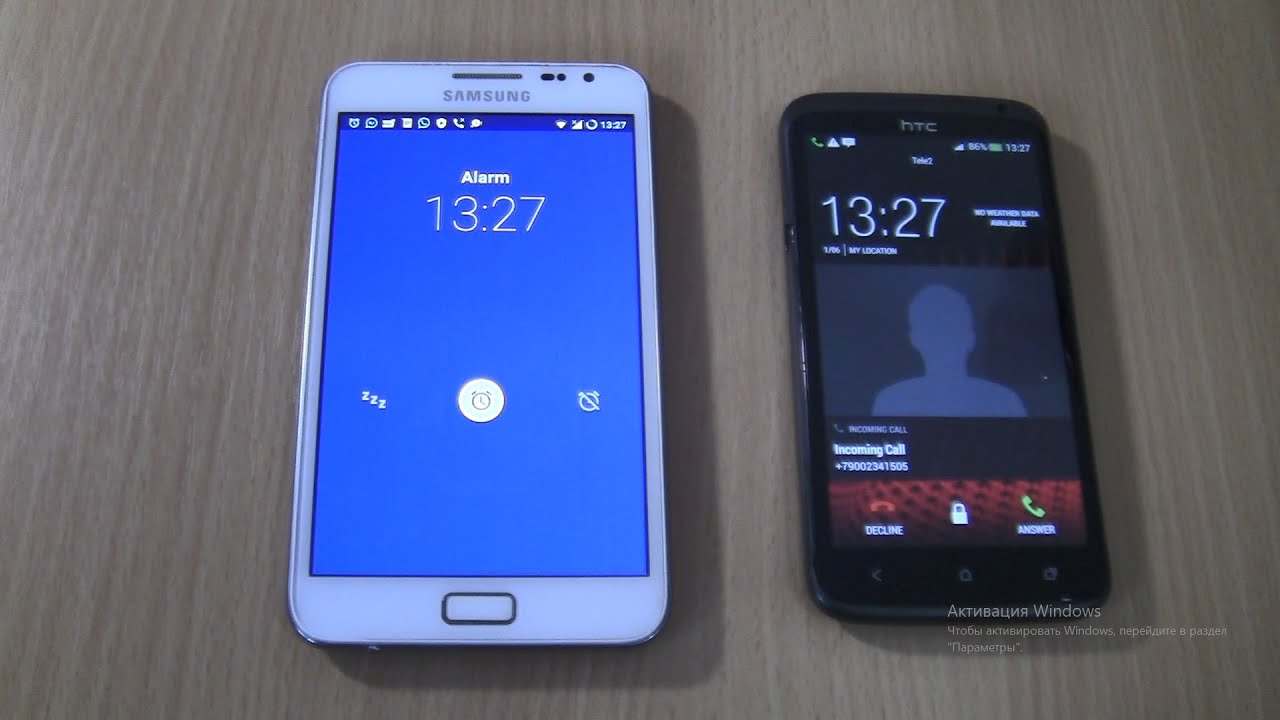 Incoming call & Ringing alarms at the Same Time Samsung Galaxy Note 1 ...