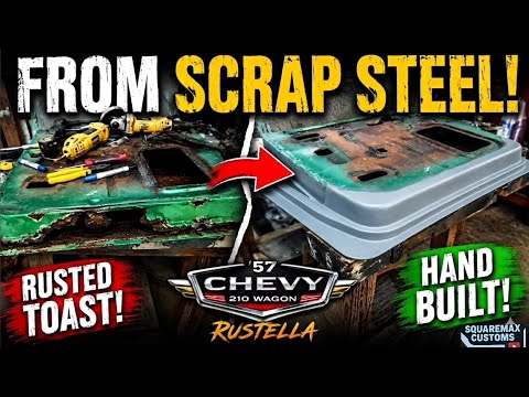 Saving Rust! Hand-Building This Rotten 1957 Chevy Door