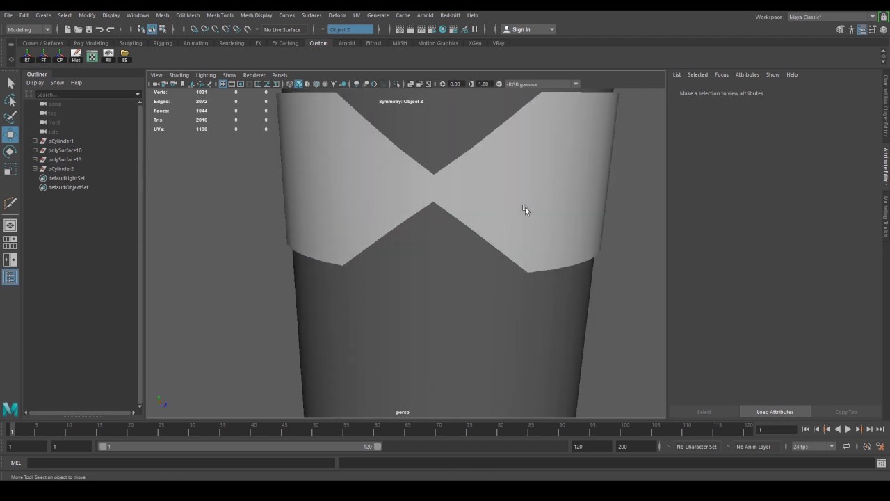 How to make Katana Handle in Maya With easy steps - YouTube