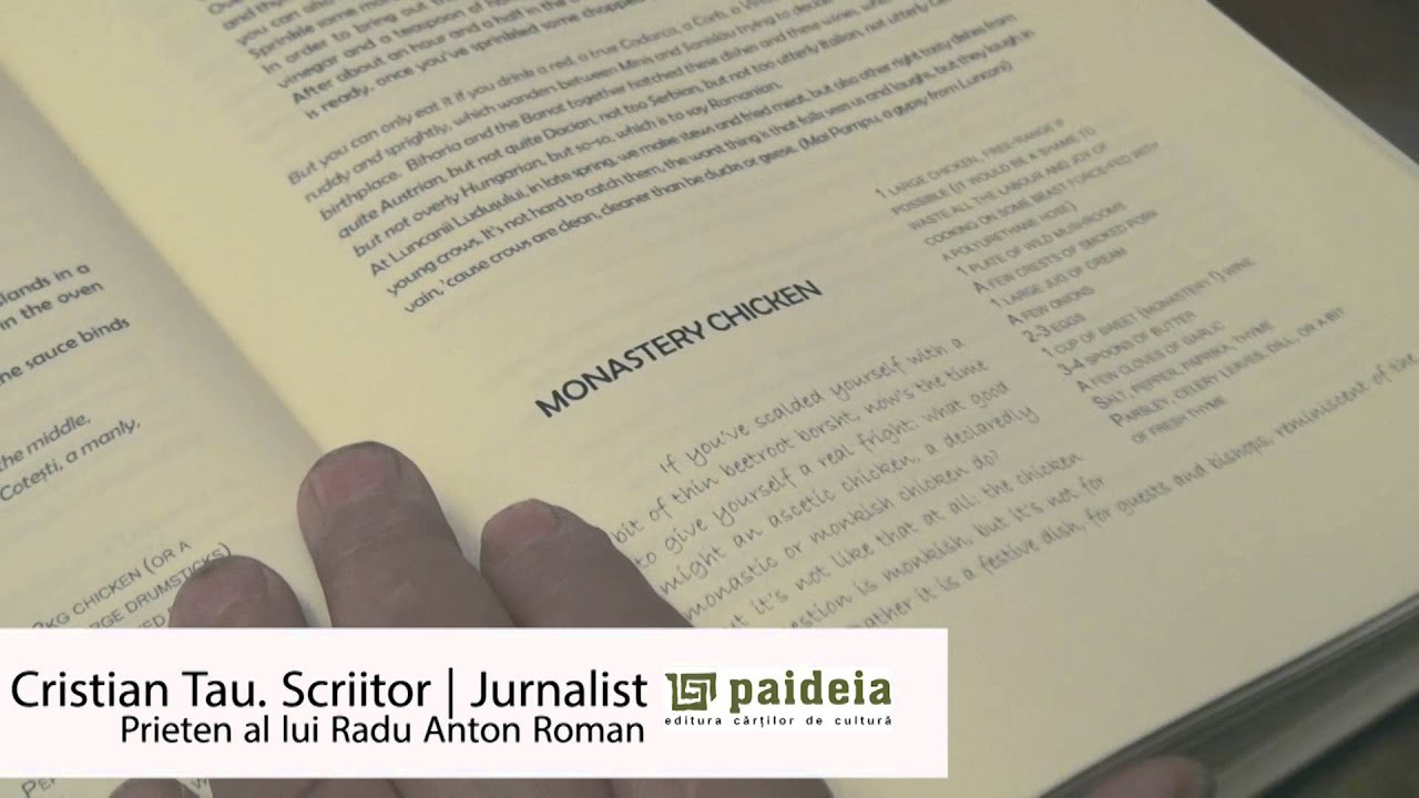 "Romanian Recipes, wines and Customs", Radu Anton Roman. Presented by ...