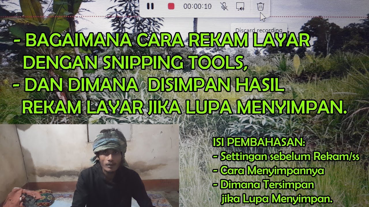 Cara mengatasi Hasil Rekam Layar yang lupa disimpan dari Snipping Tools ...