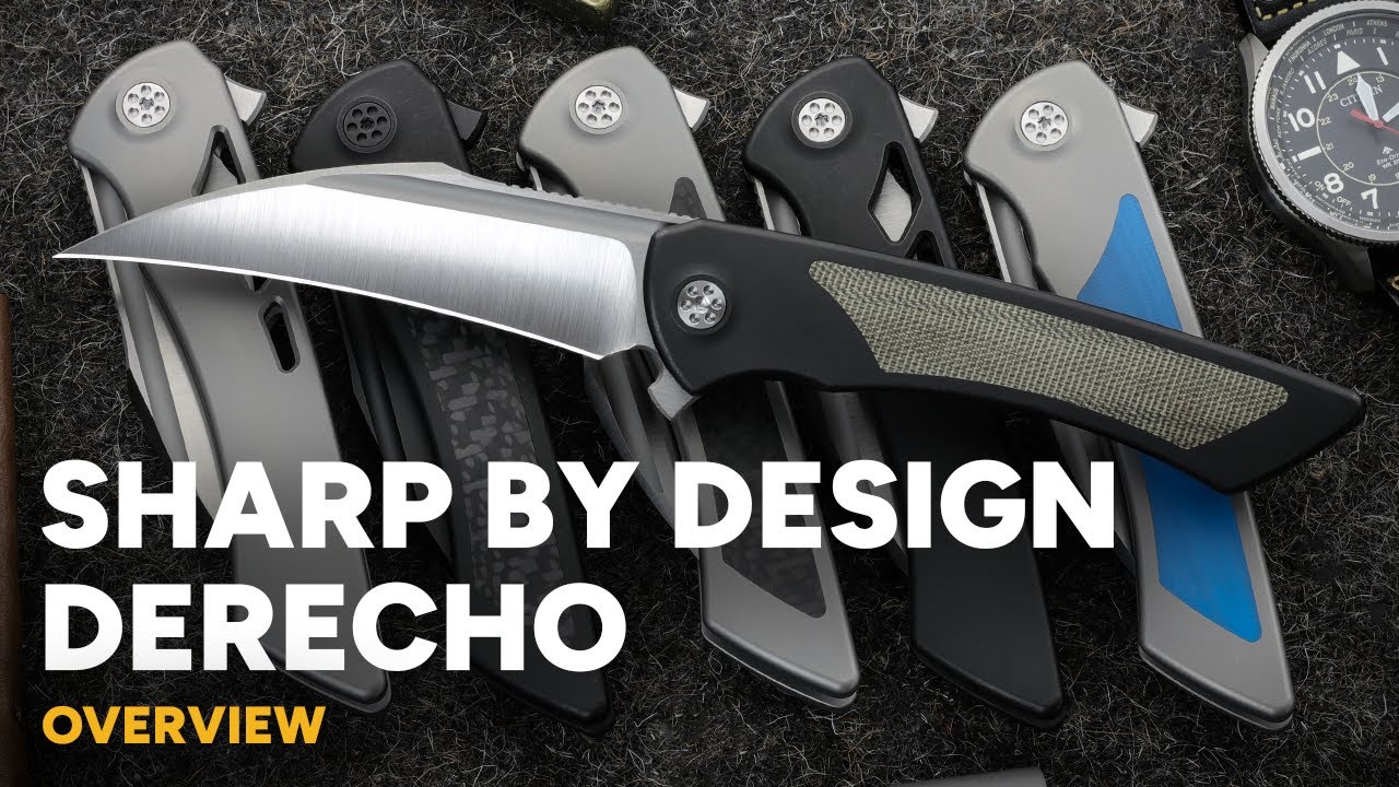 Sharp By Design Derecho - M390 Hawkbill Flipper Overview - YouTube