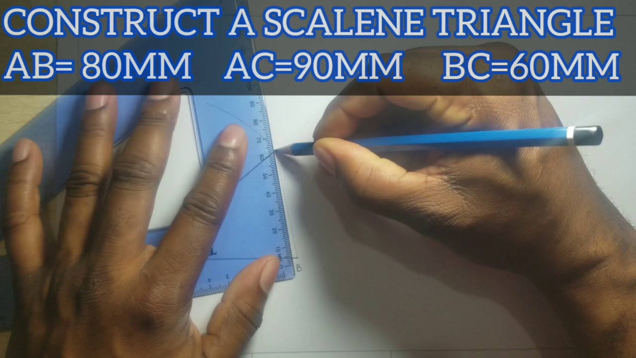 How to ESCRIBE a CIRCLE to a TRIANGLE - YouTube