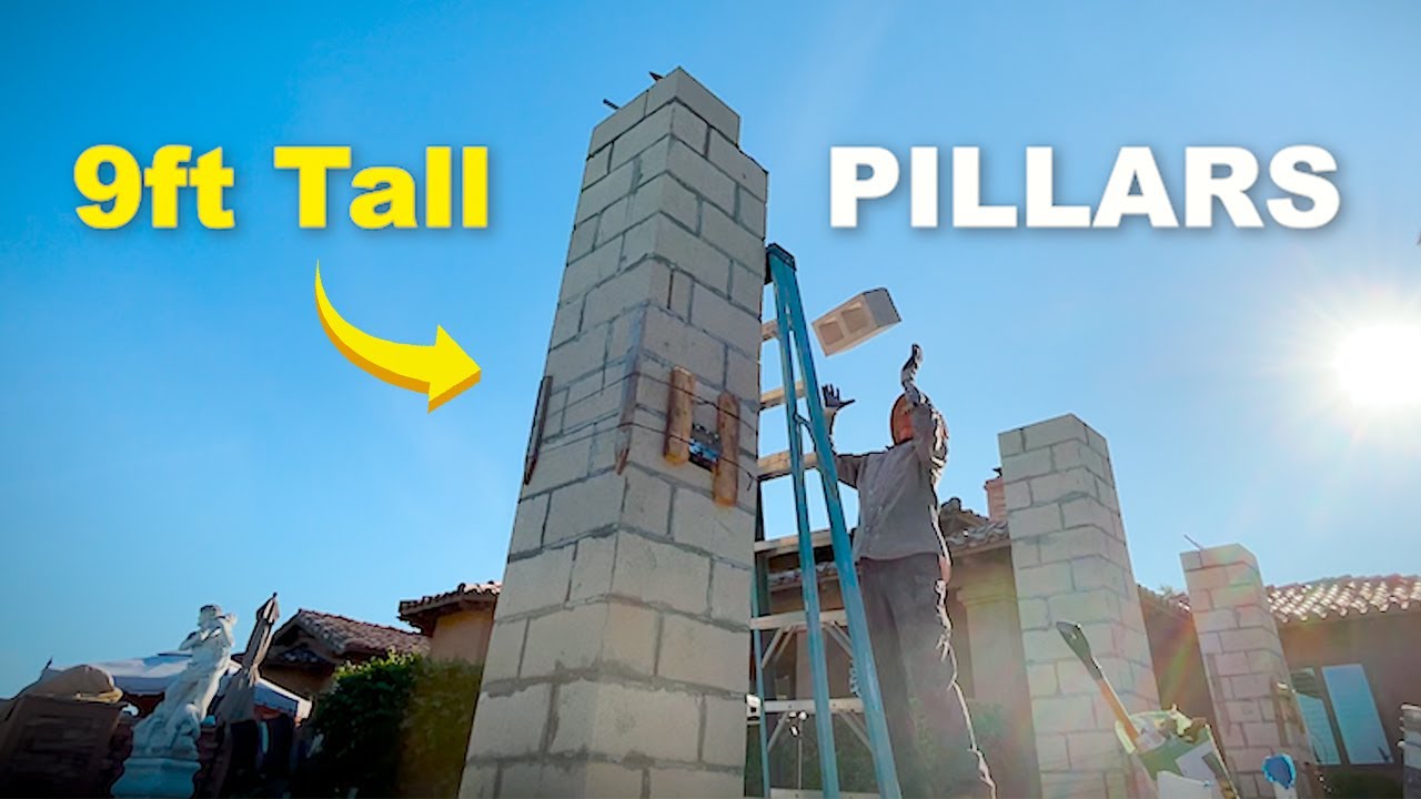 I Built MASSIVE Pillars for a Mega Pavilion by myself start to finish ...