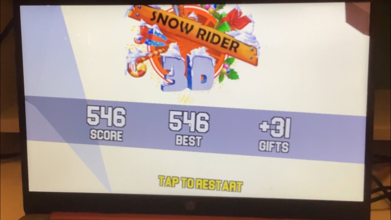 546 SCORE!!! - Snow rider 3D - YouTube
