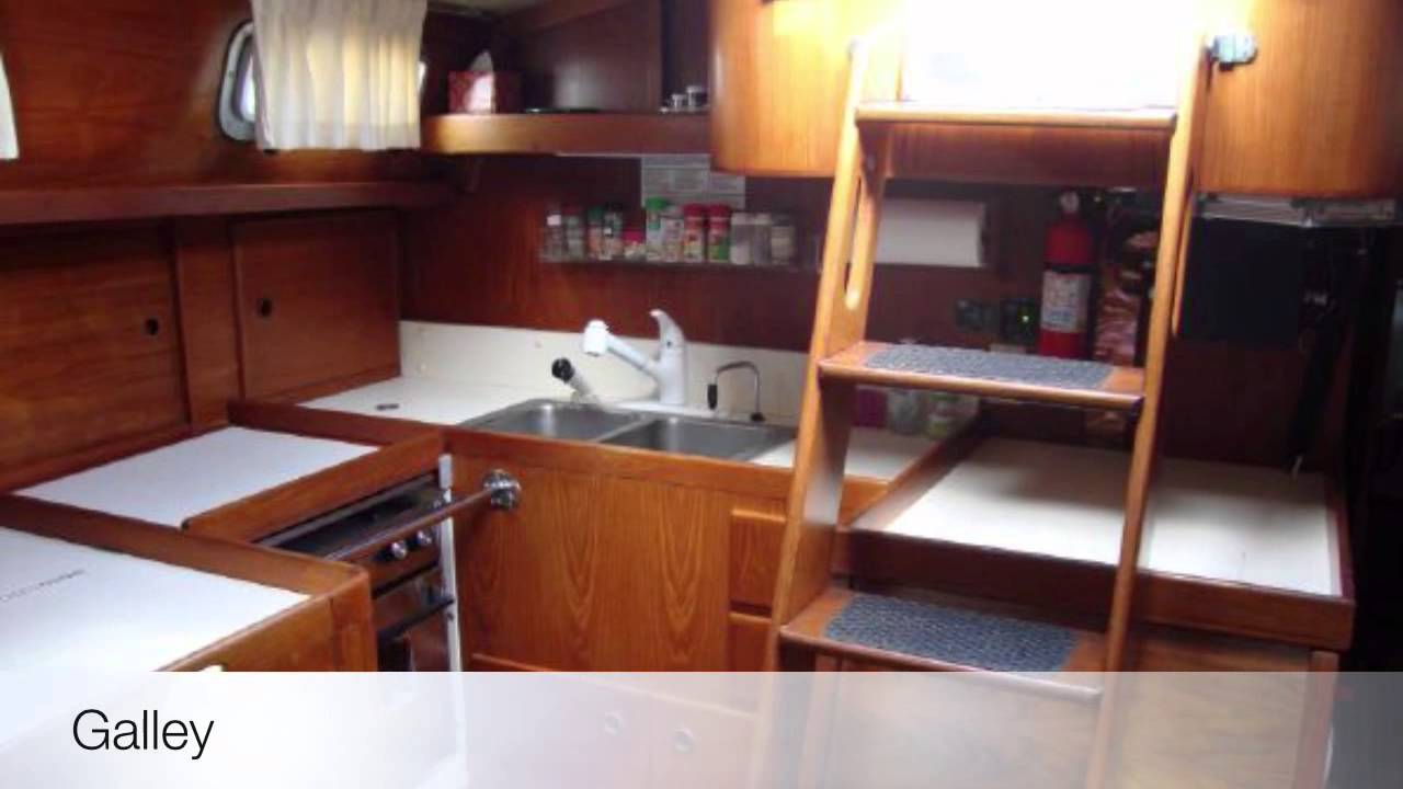 1984 Pearson 422 Interior - YouTube