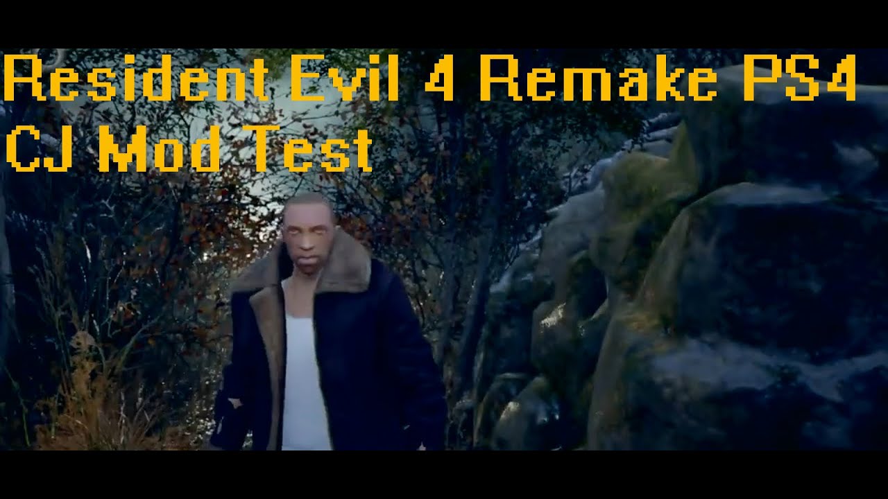 Resident Evil 4 Remake - Carl Johnson Mod PS4 Test - YouTube
