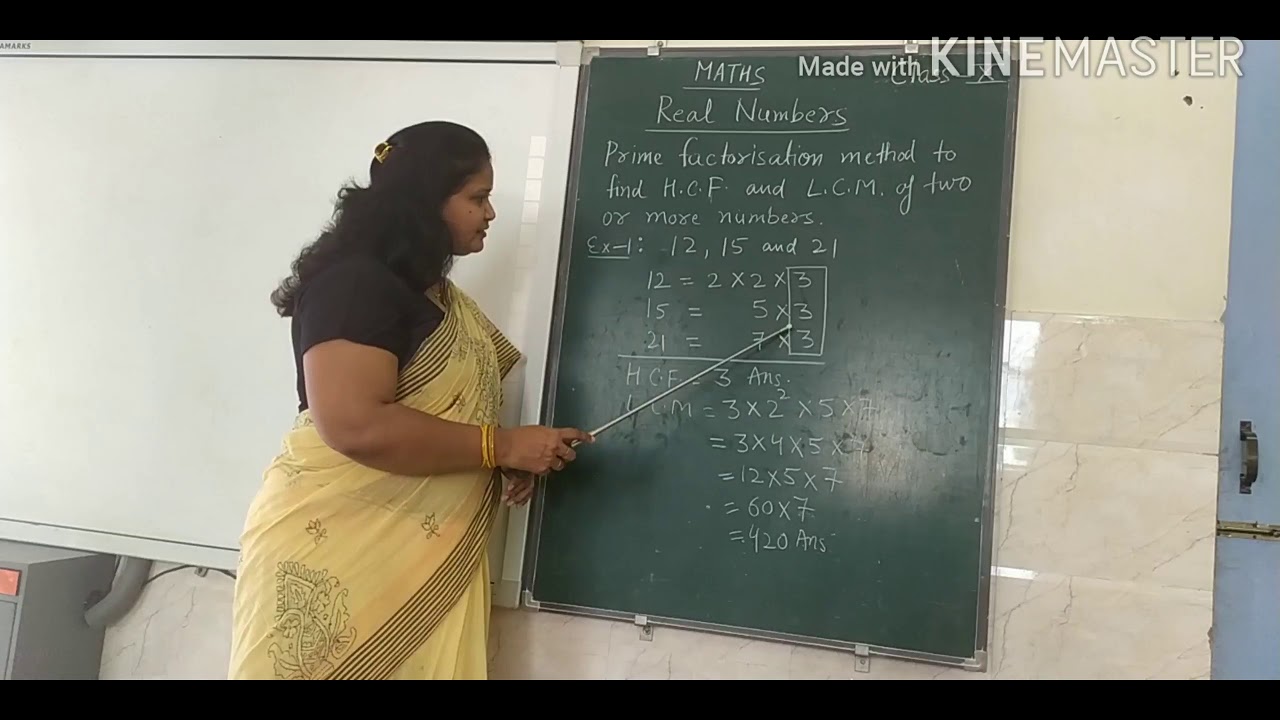 Class 10 mathematics to find HCF and LCM by prime factorisation method ...