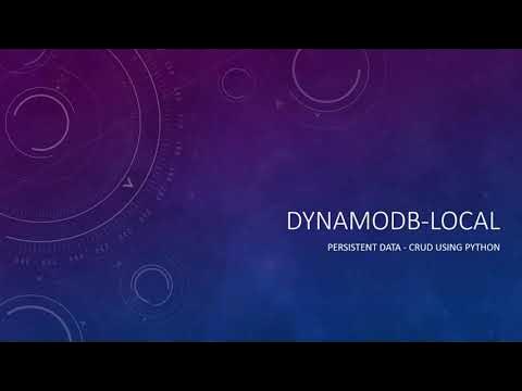 How to install Dynamodb-local on windows and CRUD using Python (Persistent Data) - YouTube