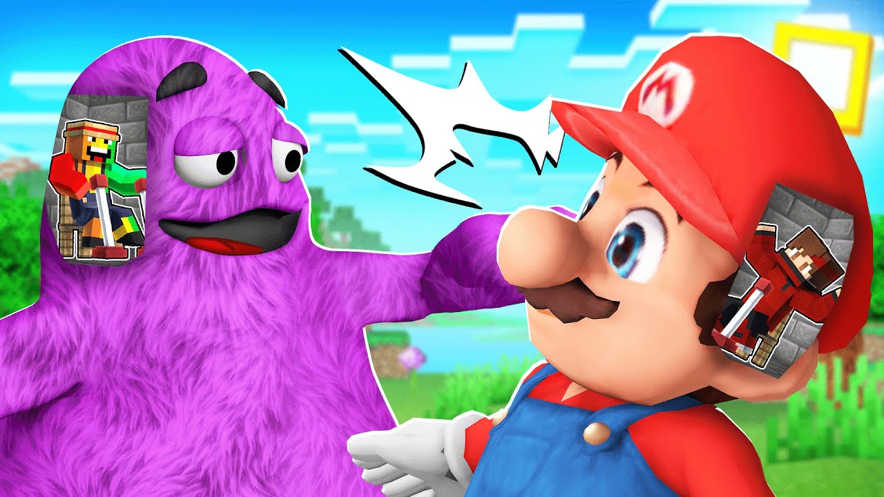 AWARIZ ET @Talcado FONT UN COMBAT EN GÉANT GRIMACE SHAKE Sur MINECRAFT ...