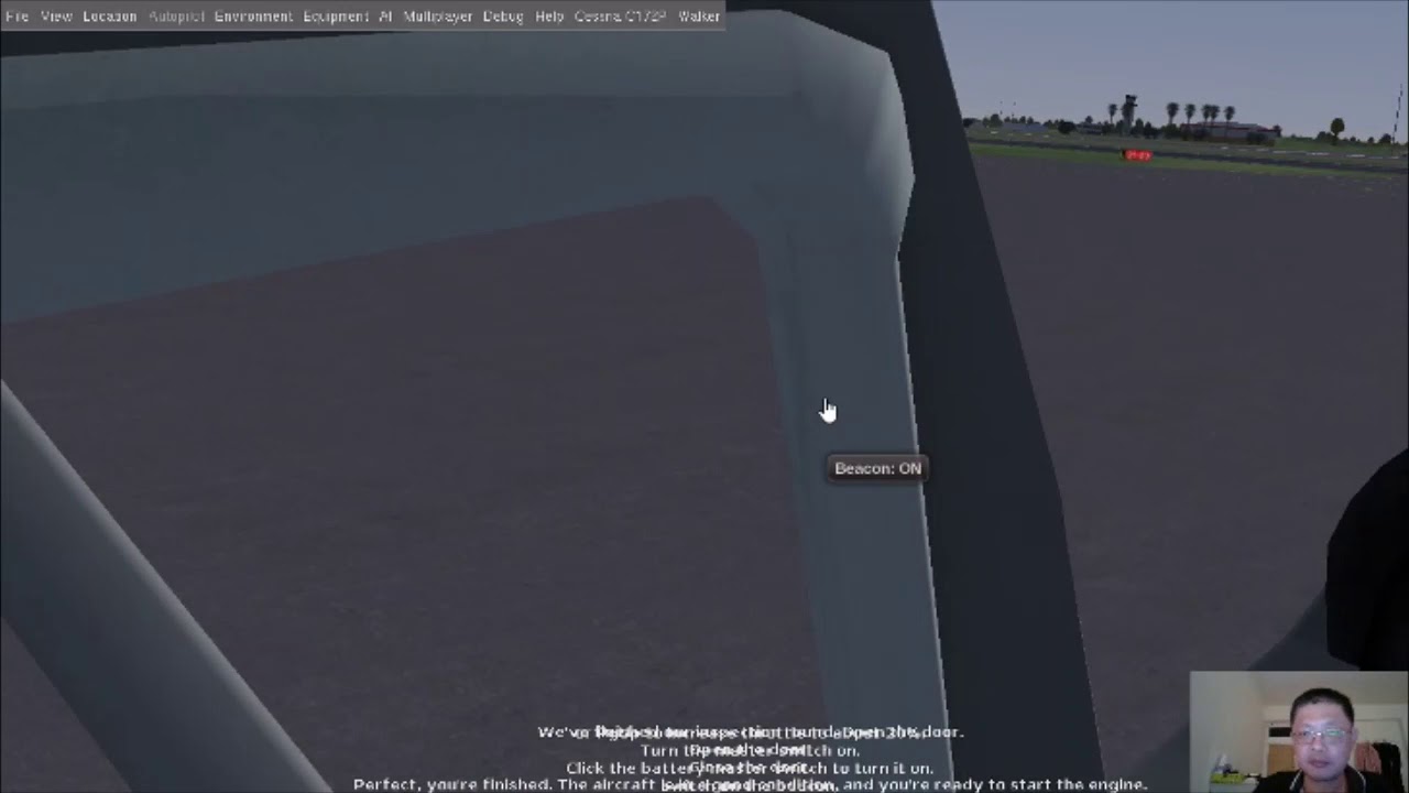 FlightGear Tutorial Stratup模擬飛行教學(發動引擎) - YouTube
