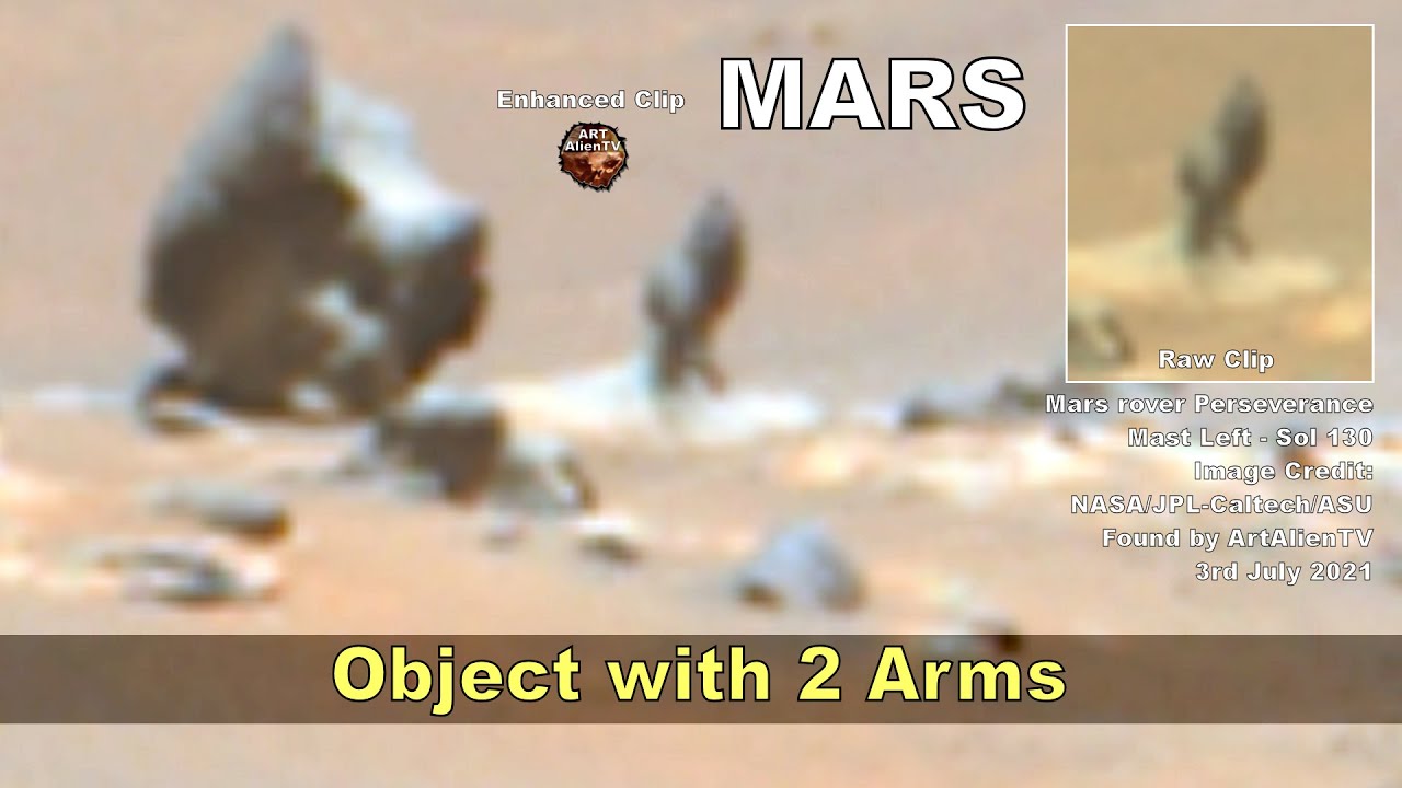 MARS - Object with 2 Arms near Perseverance Rover - ArtAlienTV - YouTube