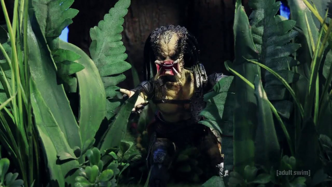 Robot Chicken - A different viewpoint from the movie Predator - YouTube
