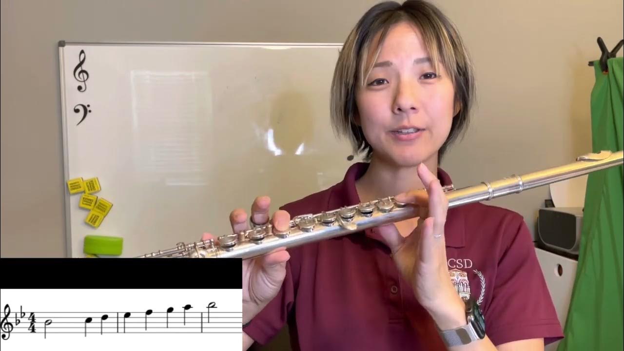Flute - Bb scale warm up ascending only - YouTube