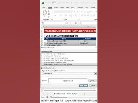 Wildcard Conditional Formatting in Excel | Highlight the Entire Row - YouTube