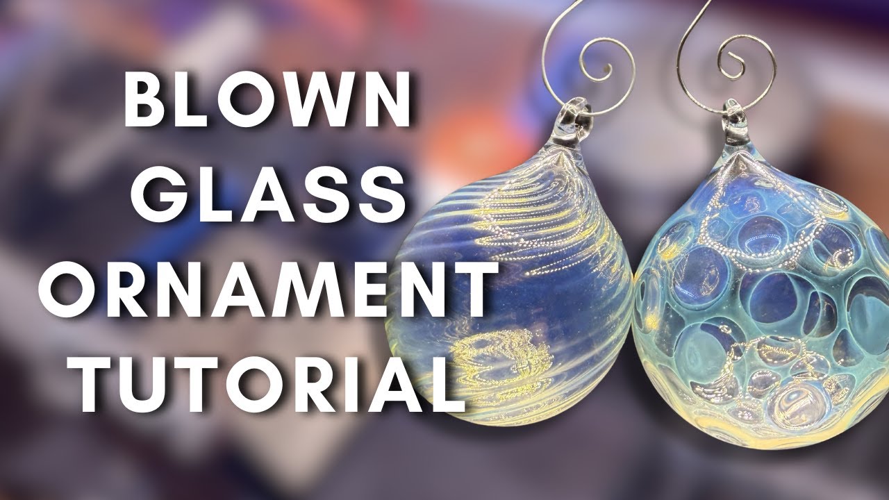 How To Make Blown Glass Christmas Ornaments - Whats Melting? - YouTube