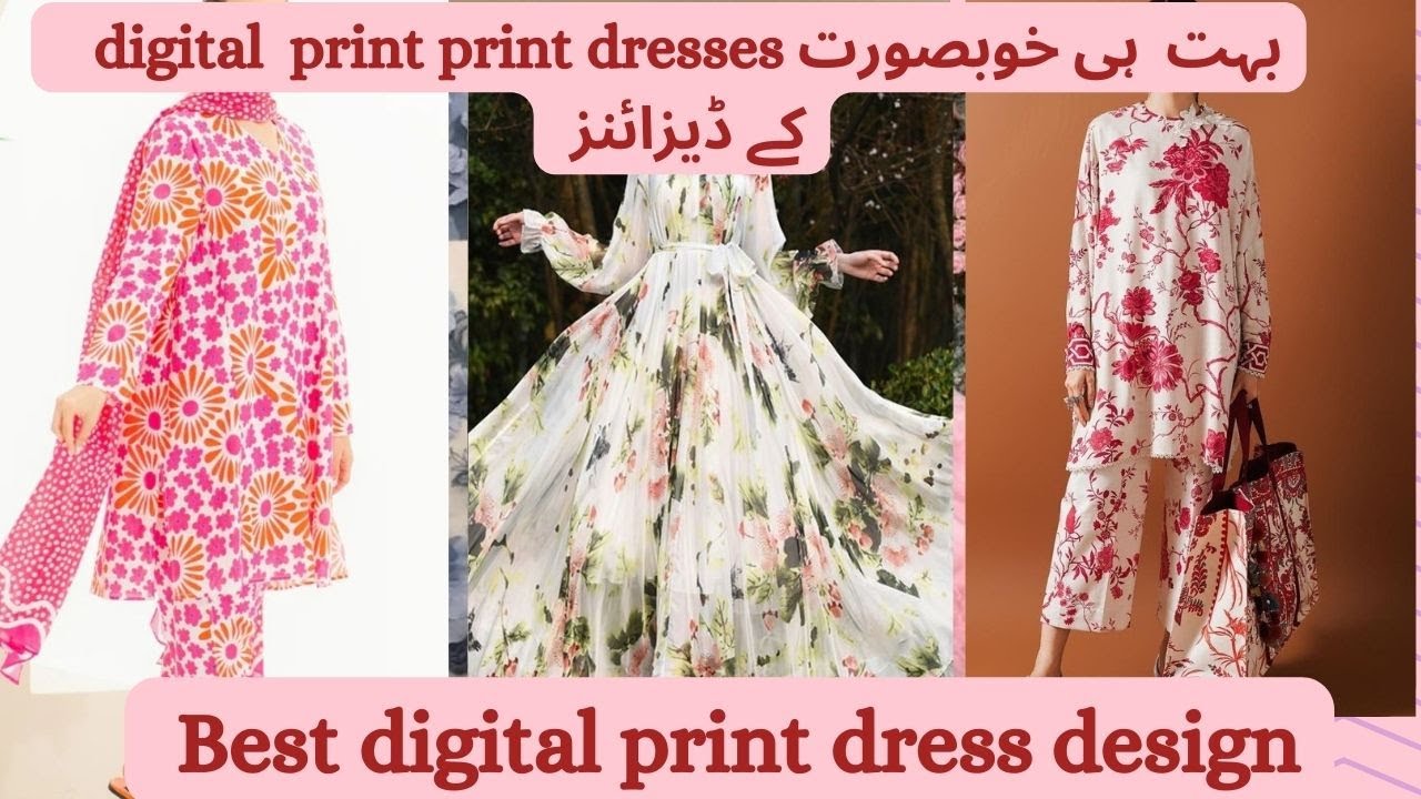 Top 50 Digital printing dress designs|Digital printing dress - YouTube