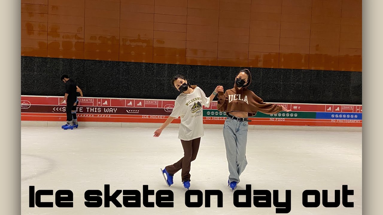 Ice skate on day out - YouTube